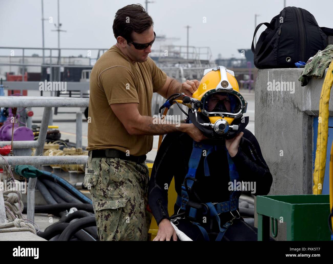 SAN DIEGO (June 3, 2017) Navy Diver 1st Class Christopher Maggs ...