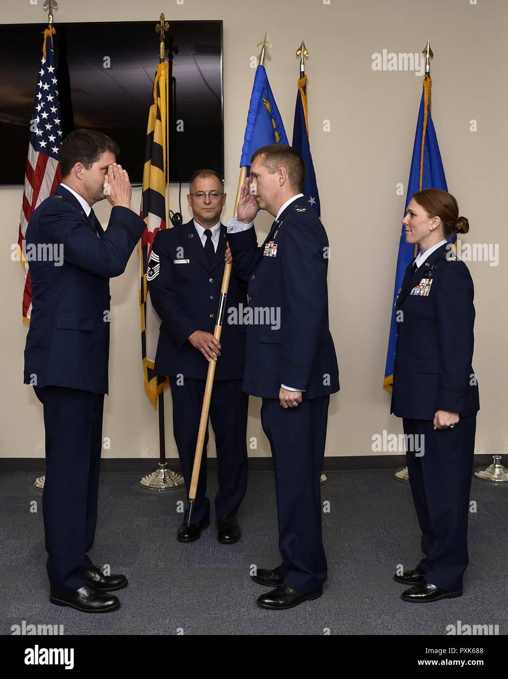 (From left) Air Force Brig. Gen. Randolph J. Staudenraus, wing ...