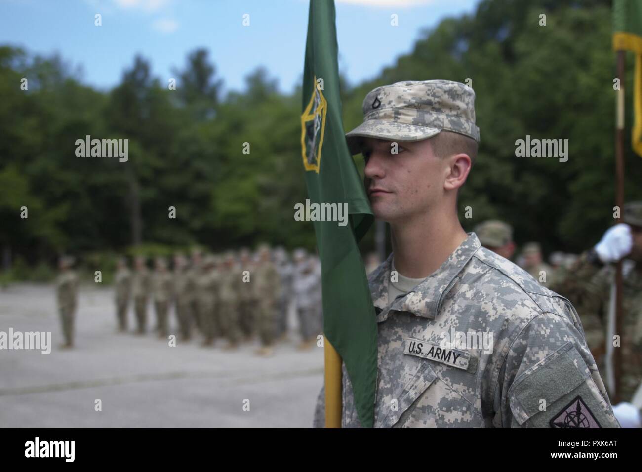 Pvt. First Class Stephen Grams, a U.S. Army Reserve supply clerk with ...