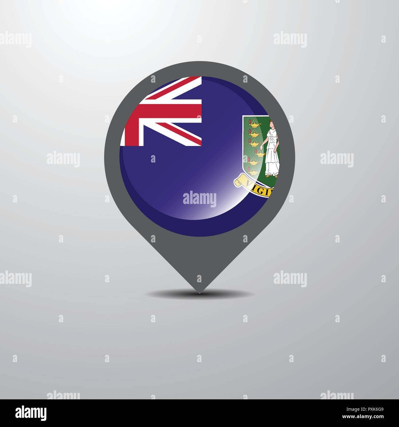 Map of british virgin islands Stock Vector Images - Alamy