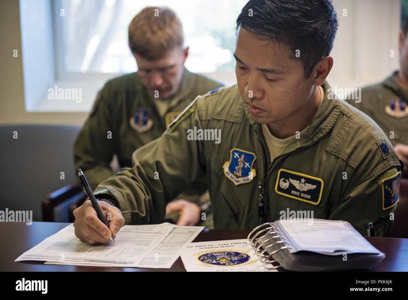 Lt. Col. Eric Budd, commander of the 211th Rescue Squadron, Alaska Air ...