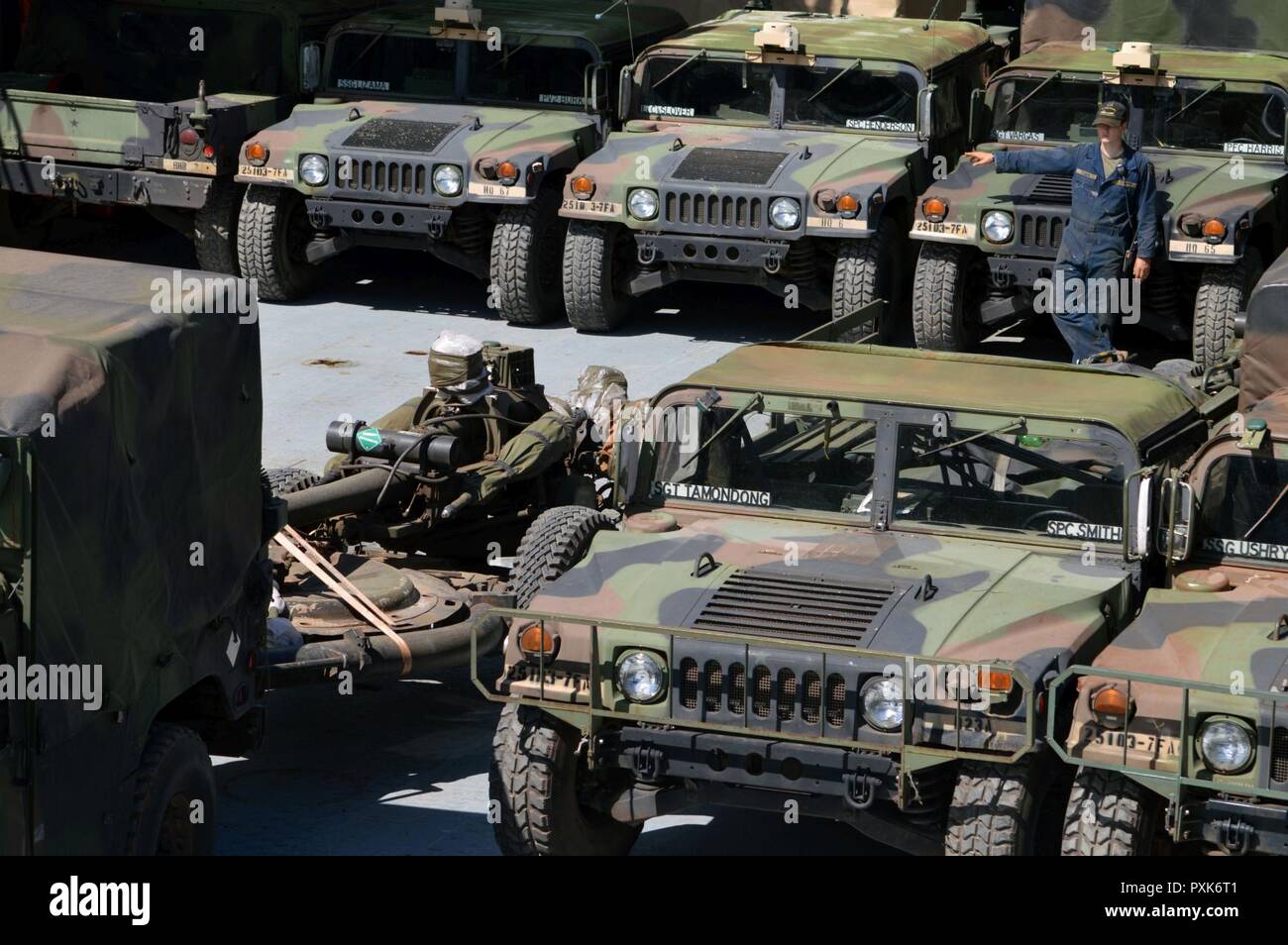 Pvt. William Rowan, a watercraft operator assigned to the USAV Lt. Gen ...