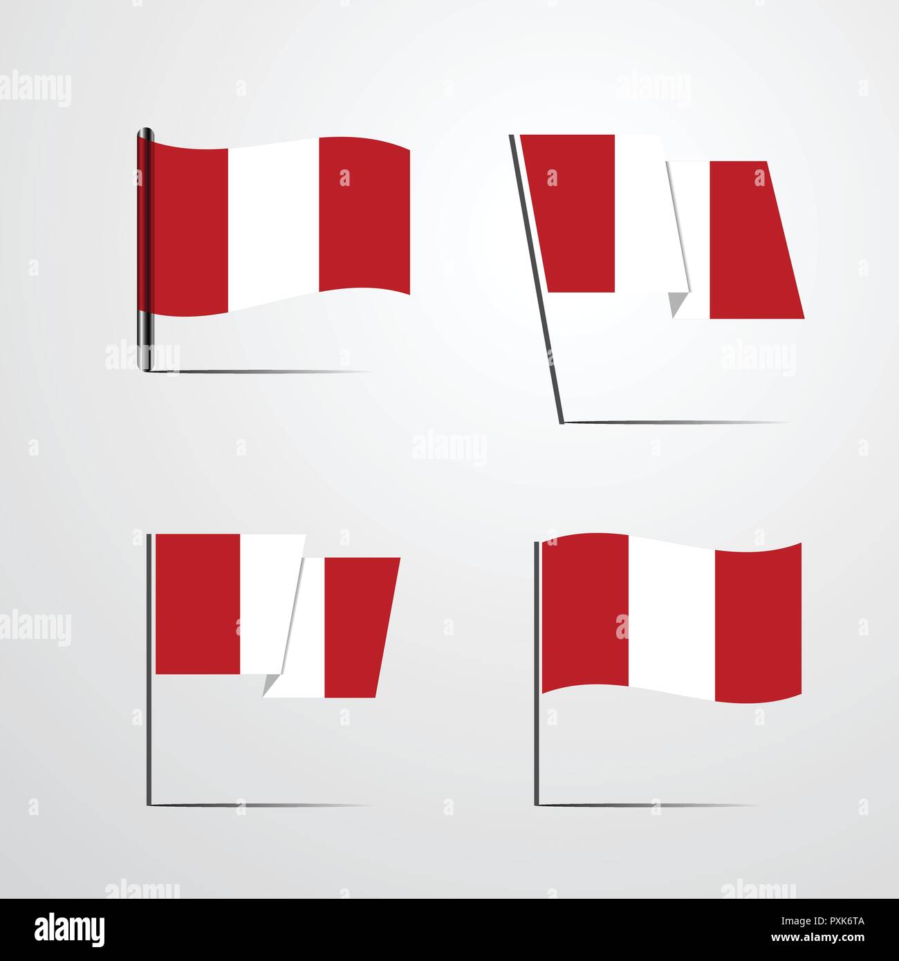 Peru flagpole vector hi-res stock photography and images - Alamy