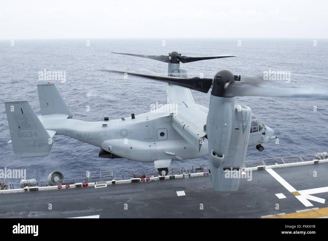 EAST CHINA SEA (June 3, 2017) An MV-22B Osprey, assigned to the ...