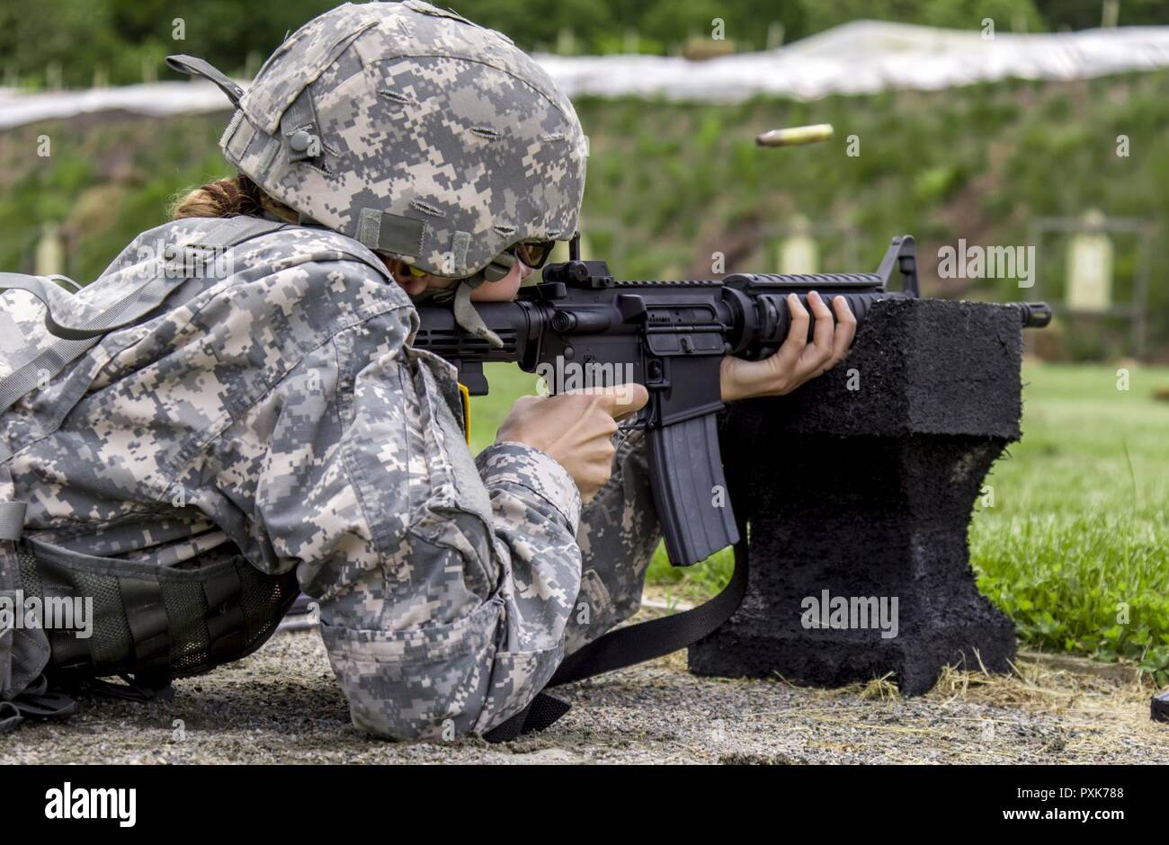 U.S. Army Sgt. Janna Enyart, a human resources specalist with the 53rd ...