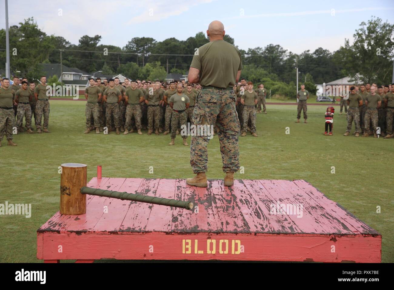 Col. Thomas Dodds gives the Marine Air Control Group 28 Marines some ...