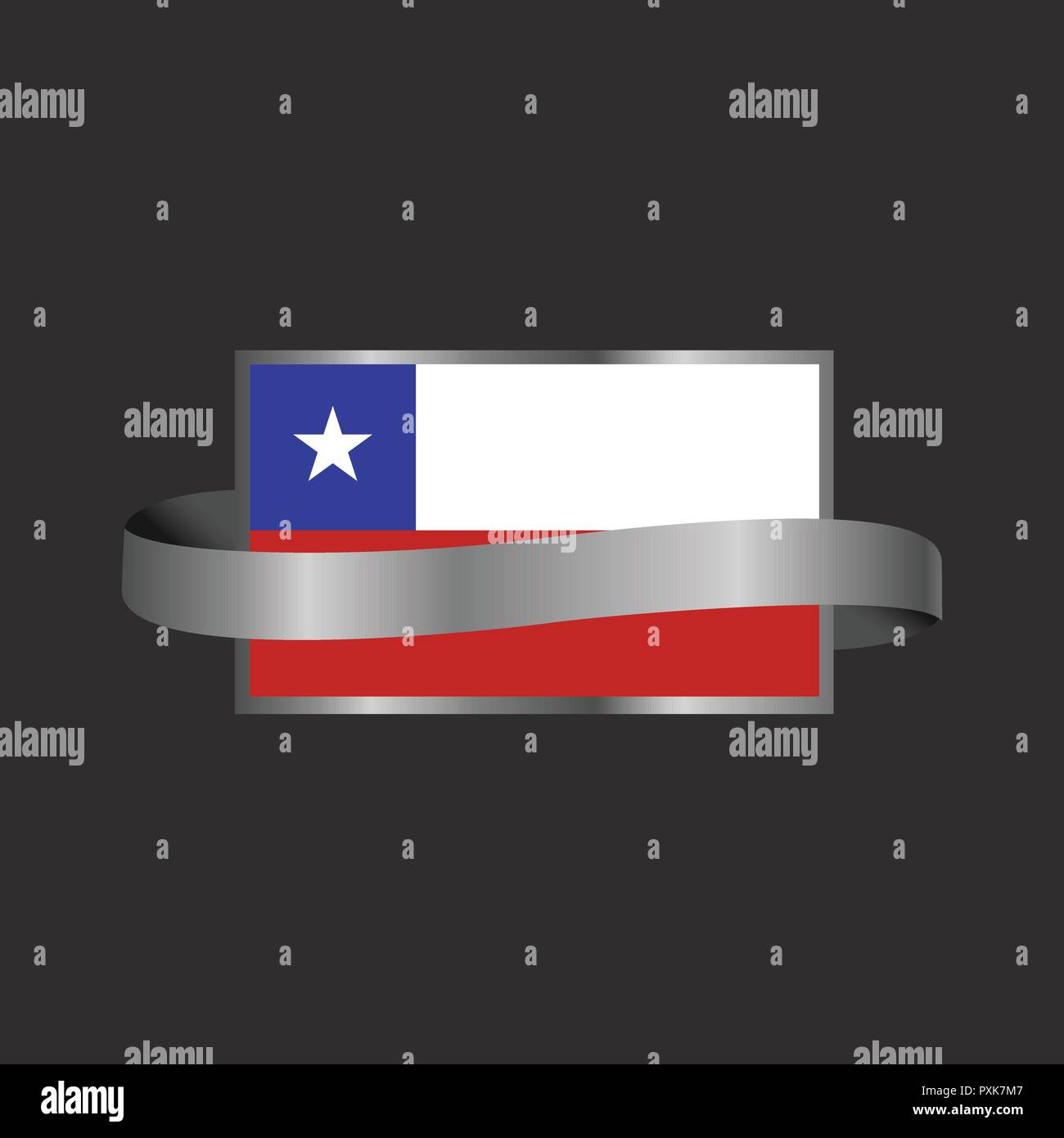 Chile flag Ribbon banner design Stock Vector Image & Art - Alamy