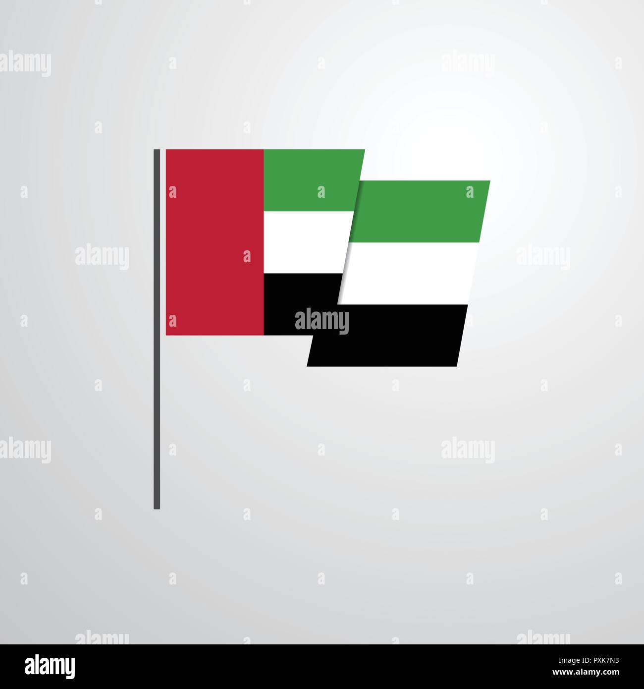 Emirates flagpole Stock Vector Images - Alamy