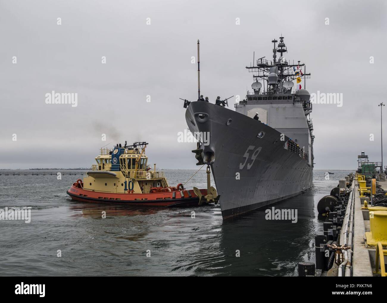 San Diego June 05 2017 Ticonderoga Class Guided Missile Cruiser Uss