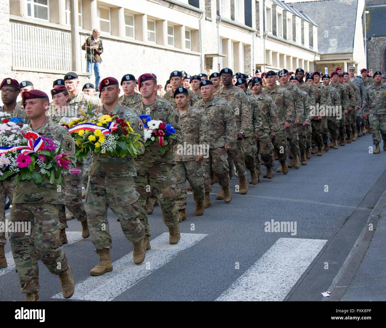 Memorial to the us army 4th armored division hi-res stock photography ...