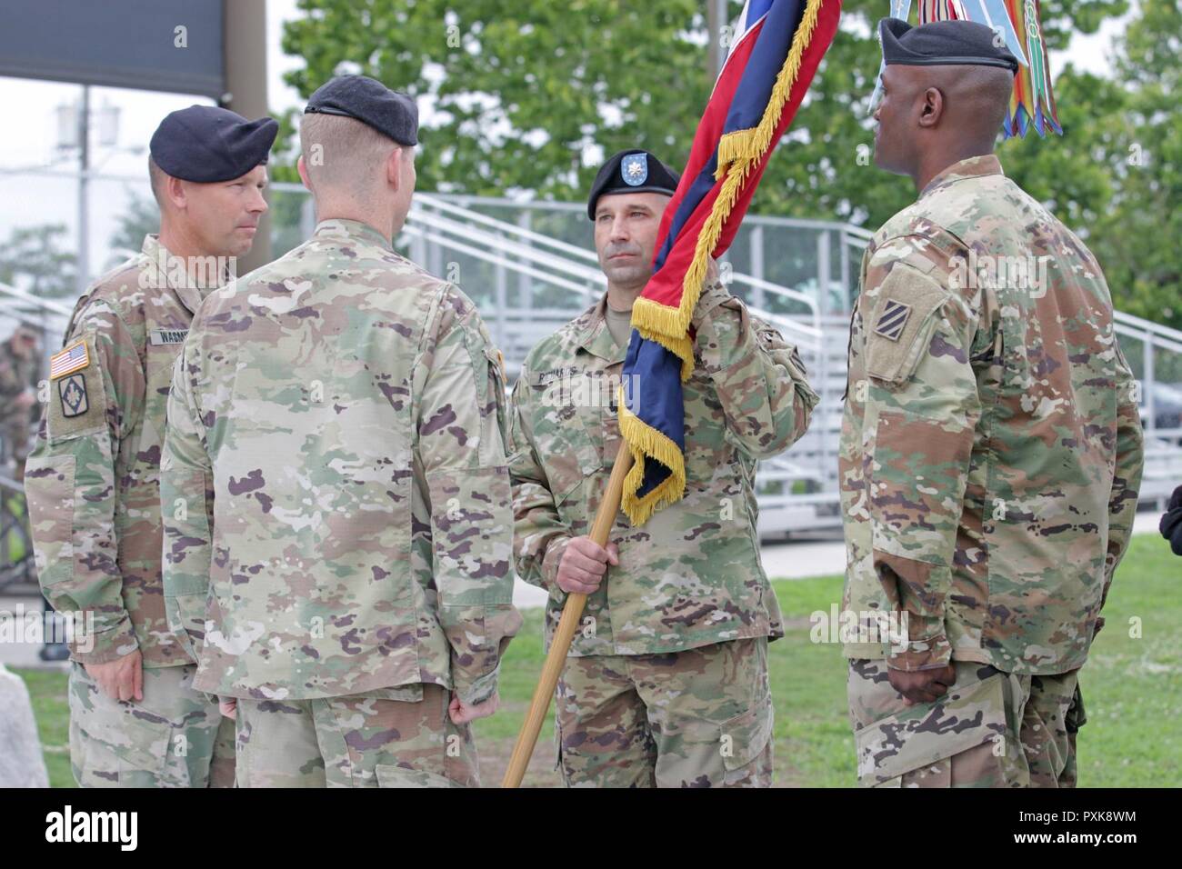 Lt. Col. Luke Richards, commander of 3rd Infantry Division Headquarters ...