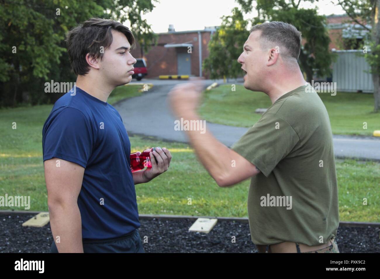 U.S. Marine Corps Staff Sgt. Christopher Mainville, a Recruiting ...
