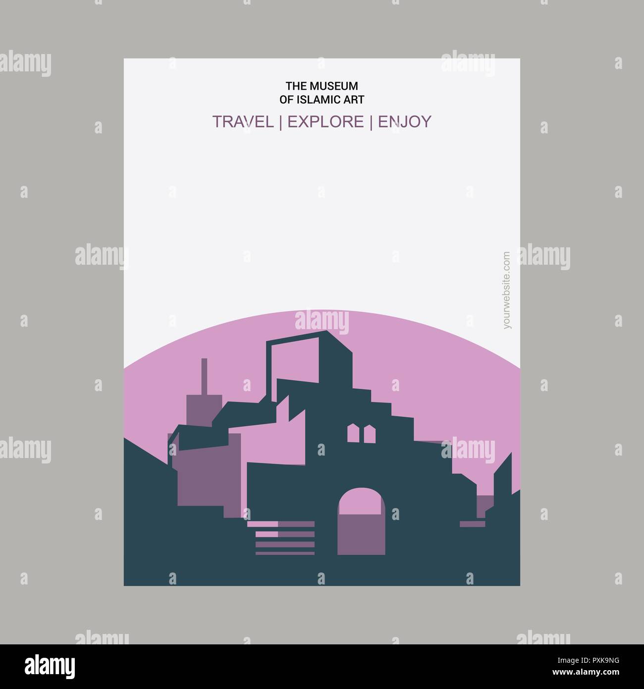 Doha museum of islamic art Stock Vector Images - Alamy