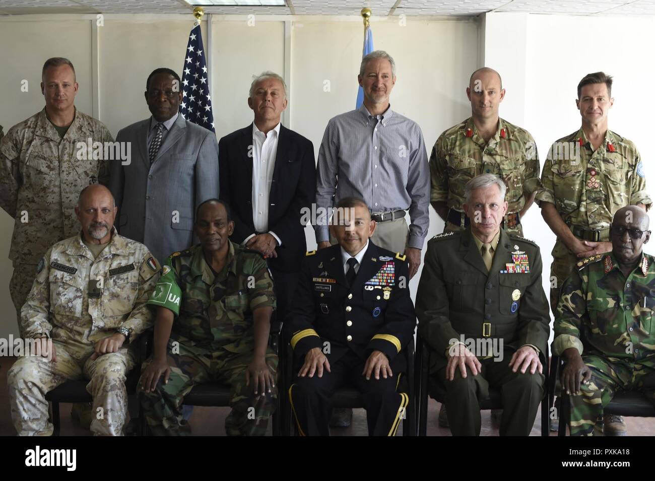 U.S. Army Brig. Gen. Miguel Castellanos (bottom, center), Combined ...