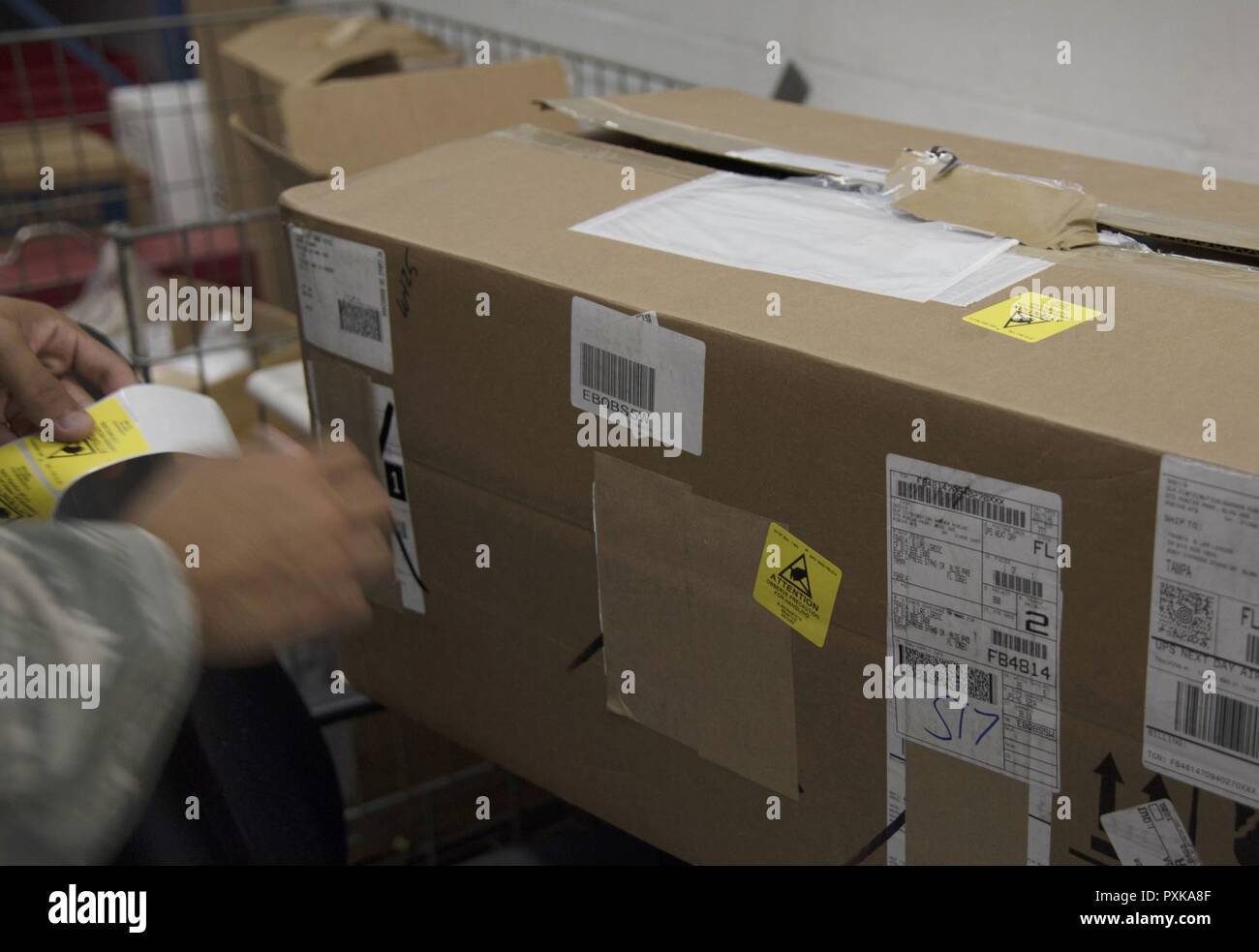 U.S. Air Force Senior Airman Jerod Garcia, an inventory technician ...