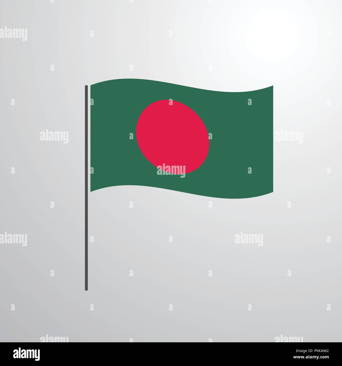 Wavy bangladeshi flag Stock Vector Images - Alamy