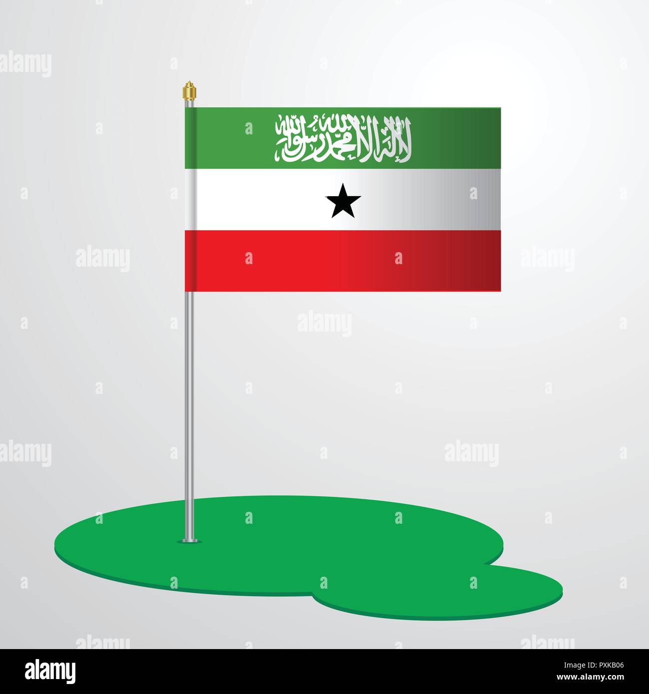 Waving somaliland flag vector hi-res stock photography and images - Alamy