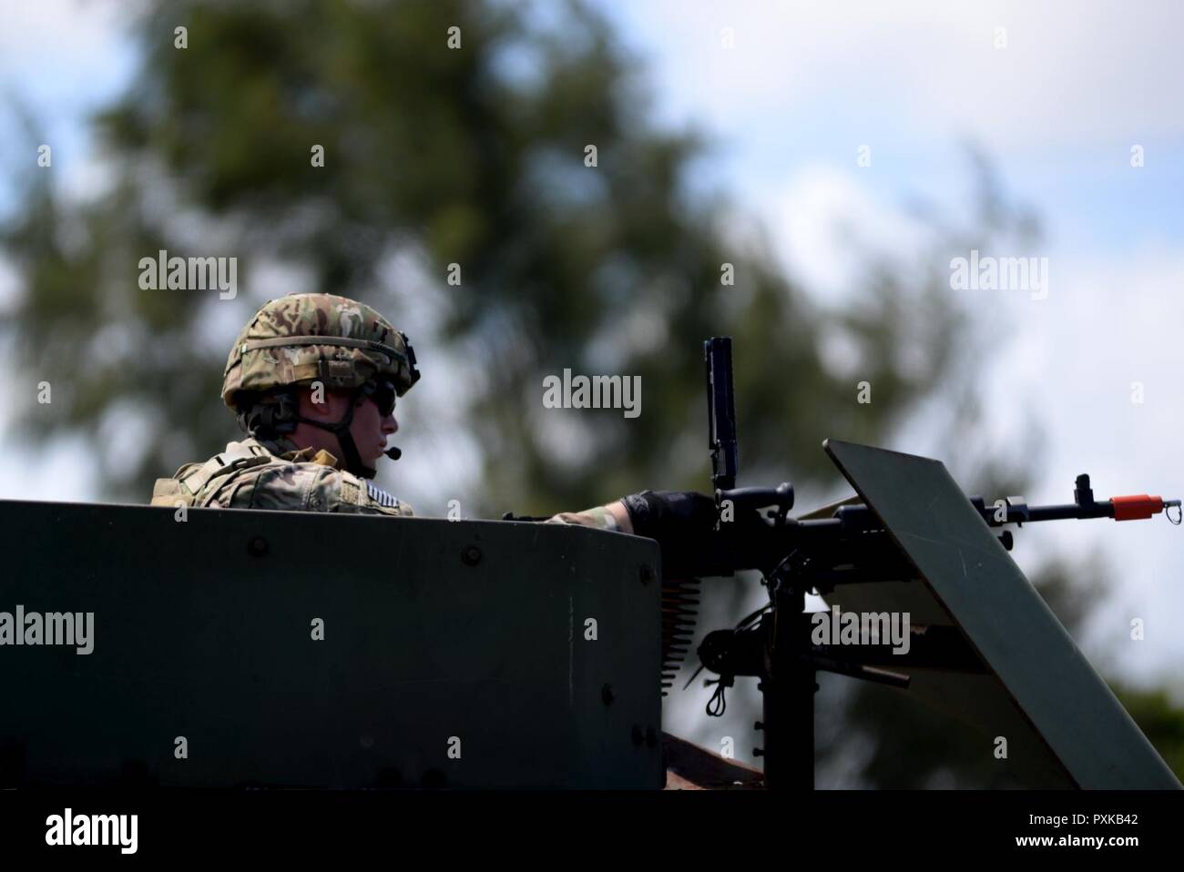 A U.S. Soldier from Task Force Talon, 94th Army Air and Missile Defense ...