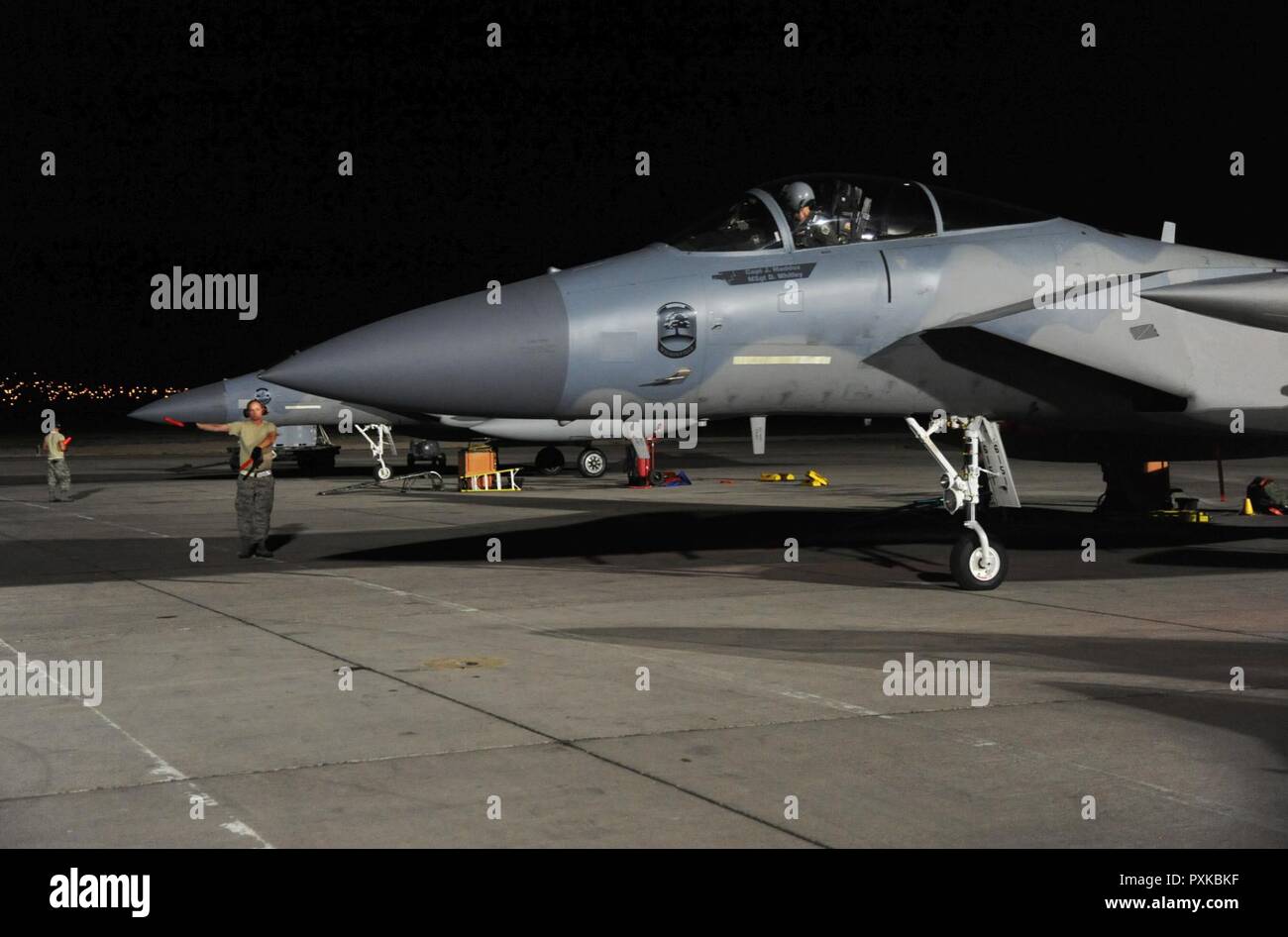 Oregon Air National Guard Staff Sgt. David Schenk, assigned to the ...