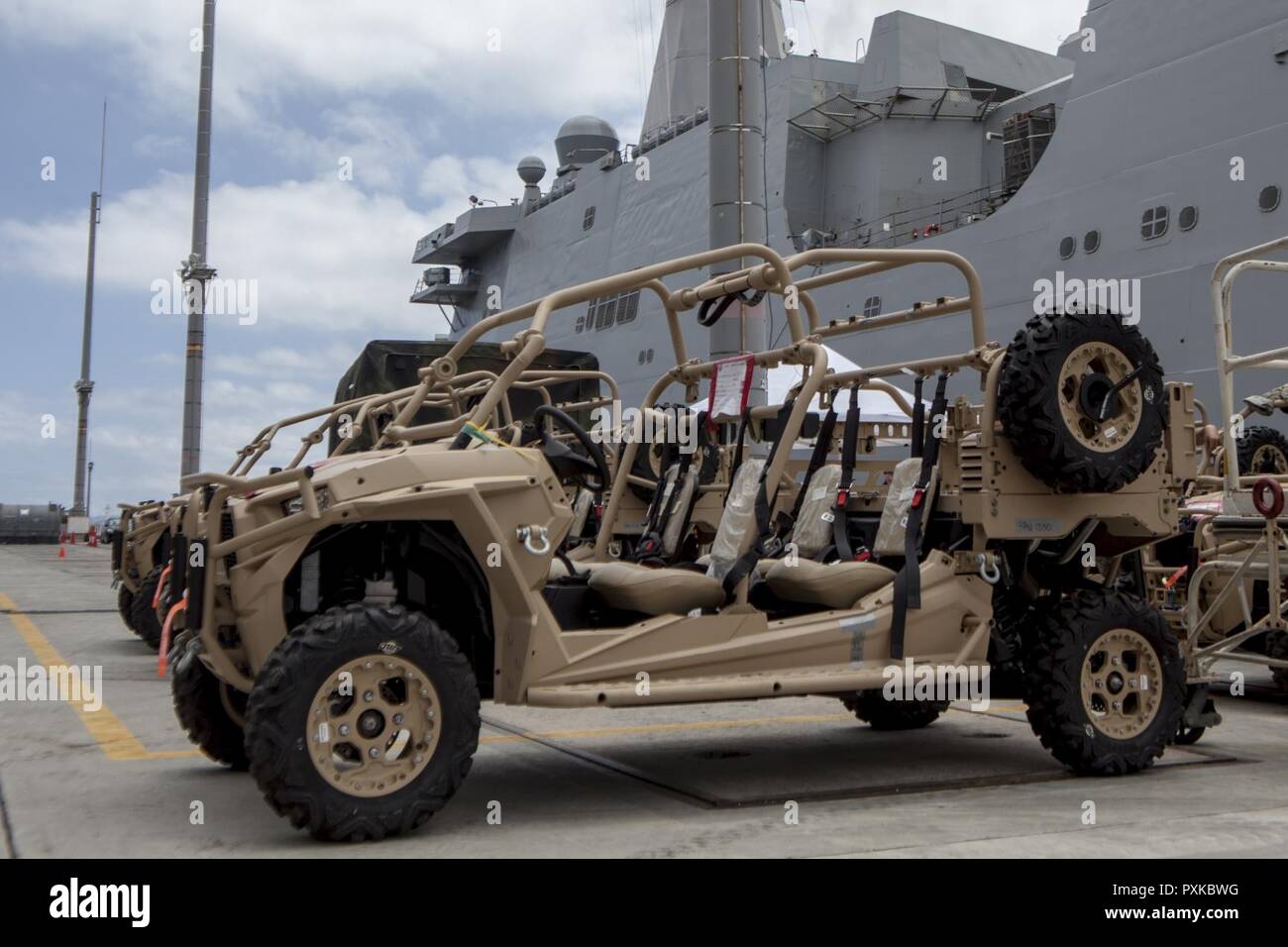 An MRZR Tactical Warfighting all-terrain vehicle belonging to the 31st ...