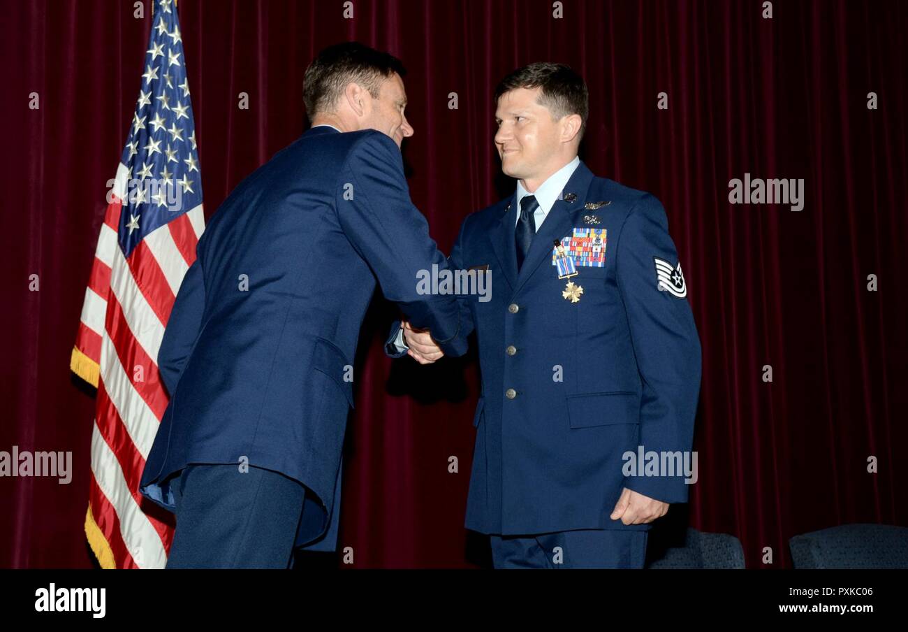 U.S. Air Force Col. Matthew D. Smith, left, 352d Special Operations ...