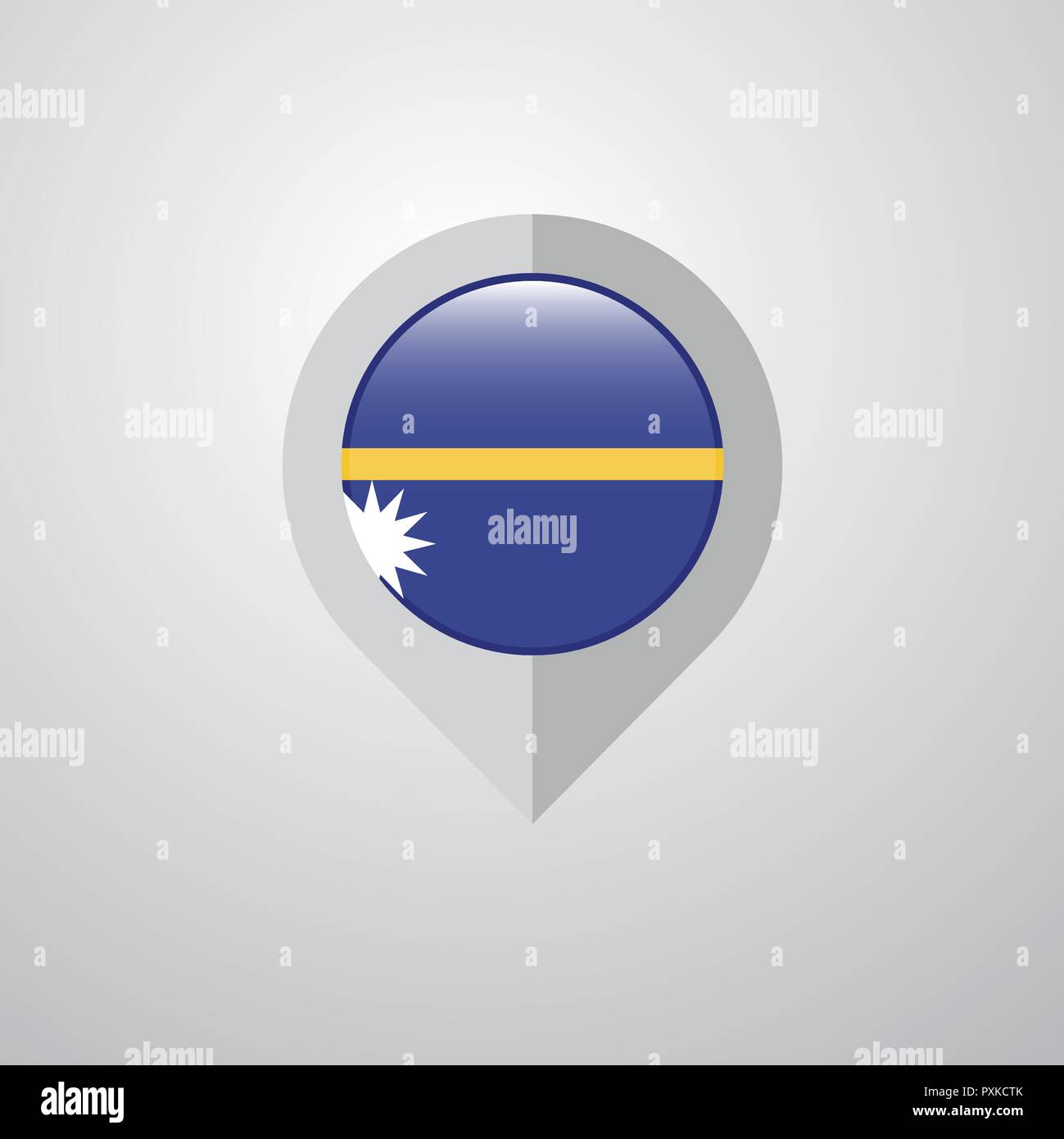 Map Navigation pointer with Nauru flag design vector Stock Vector Image & Art - Alamy