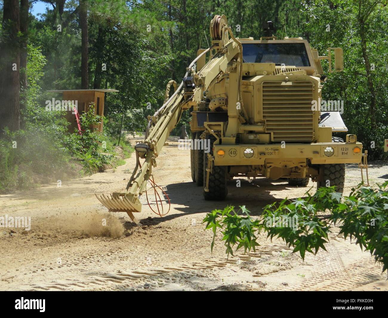 Soldiers with the 1221st Engineering Clearance Company conducted route ...