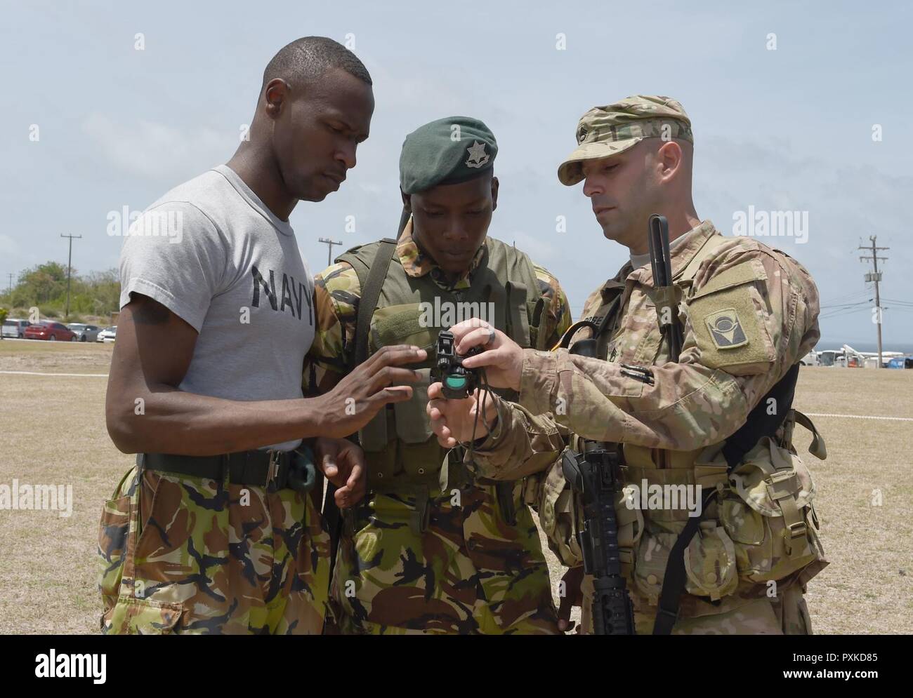 Members barbados defence force during hi-res stock photography and ...