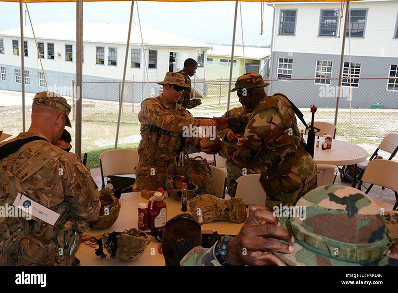 Sgt. 1st Class Samuel Amador, an Infantryman with the 1/124th Infantry ...