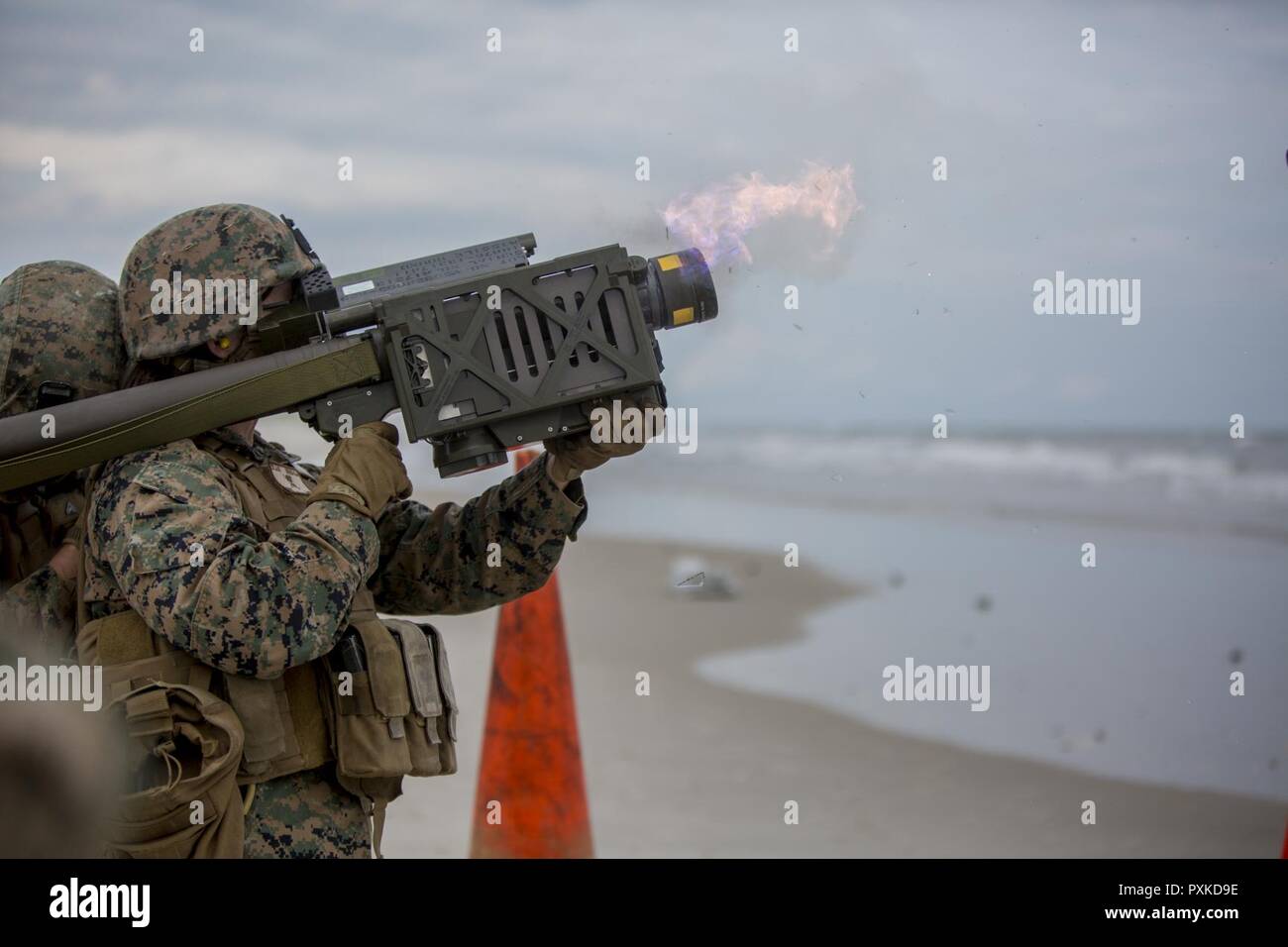 U.S. Marine Corps Lance Cpl. Summer J. Burns, a Low Altitude Air ...