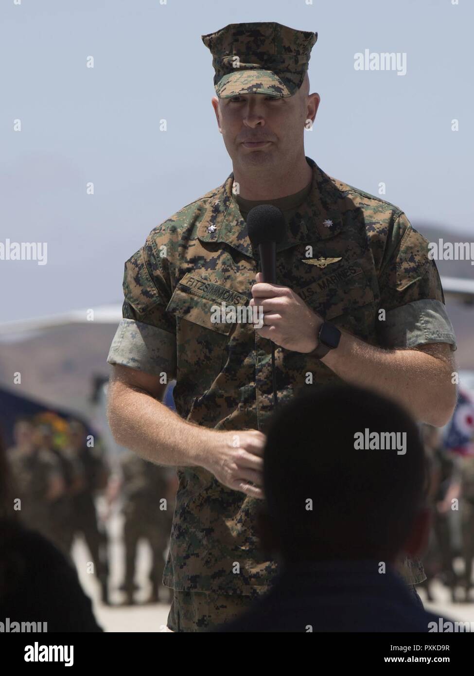 PendingU. S. Marine Corps Lt. Col. David Fitzsimmons, incoming ...