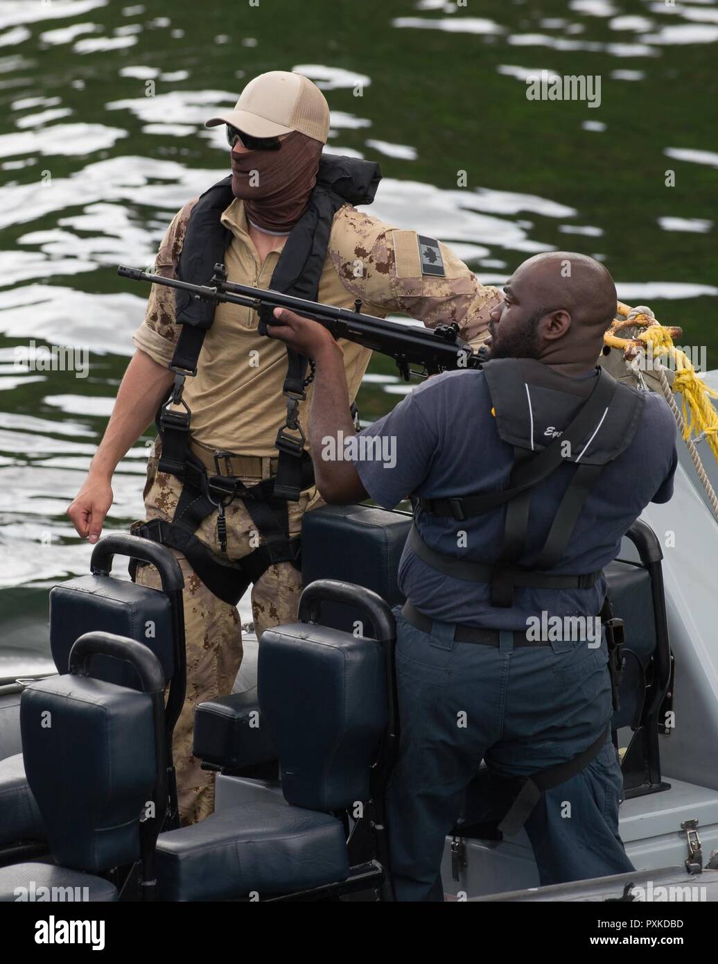 PORT OF SPAIN, Trinidad - A member of the Maritime Tactical Operators ...