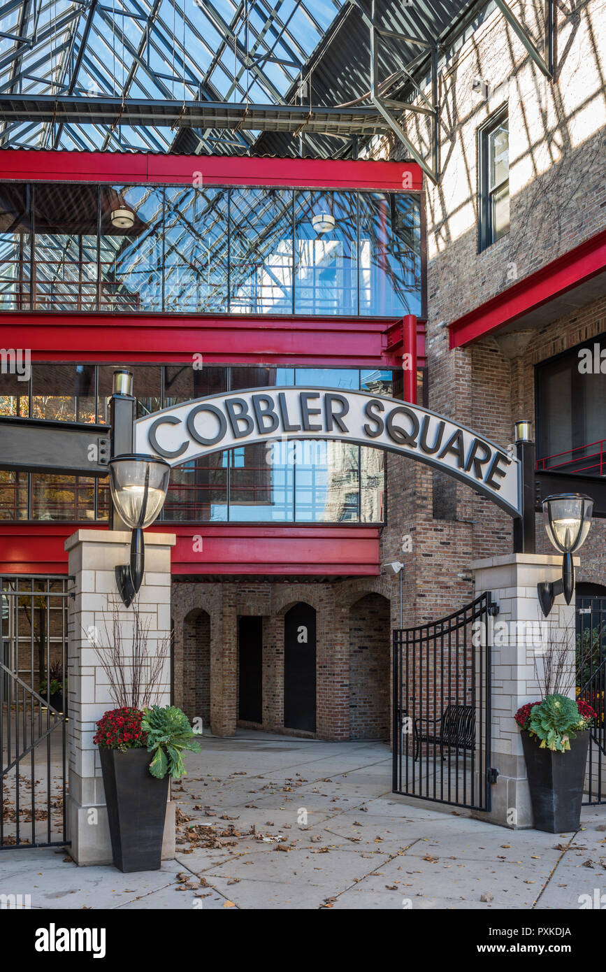 Cobbler Square lofts in the Old Town neighborhood Stock Photo - Alamy