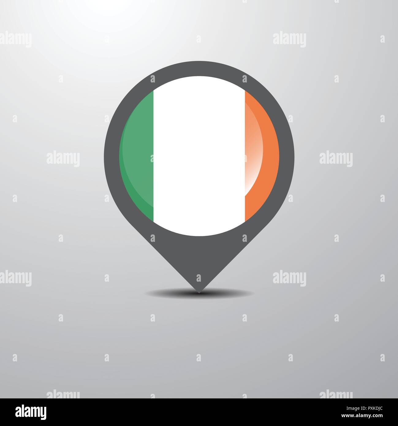Ireland Map Pin Stock Vector Image & Art - Alamy