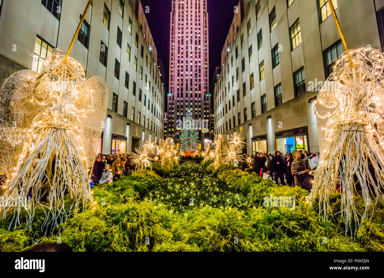 Rockefeller Center Manhattan New York, New York, USA Stock Photo - Alamy