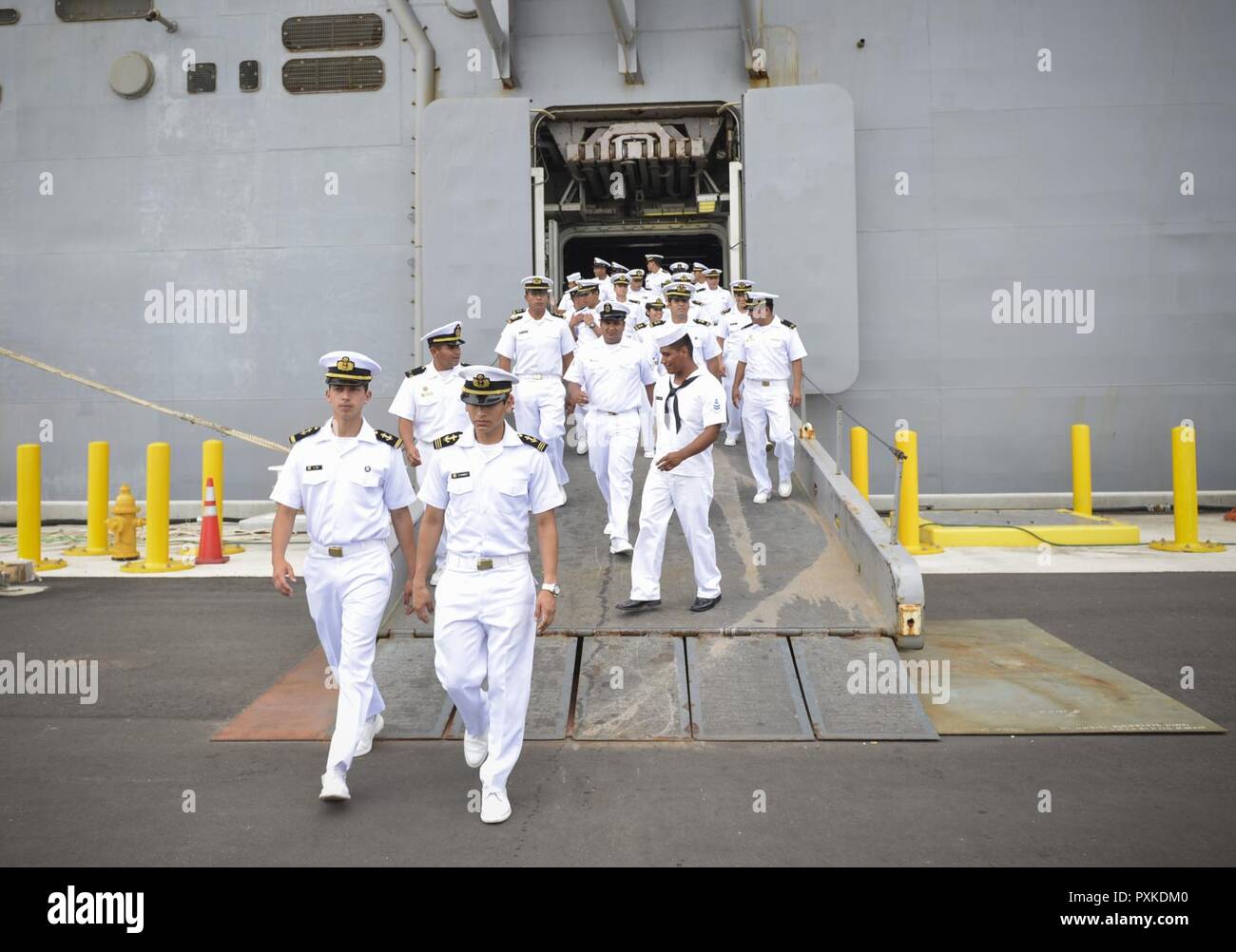 3 MAYPORT, Florida (June 2, 2017) Sailors assigned to the Peruvian navy ...