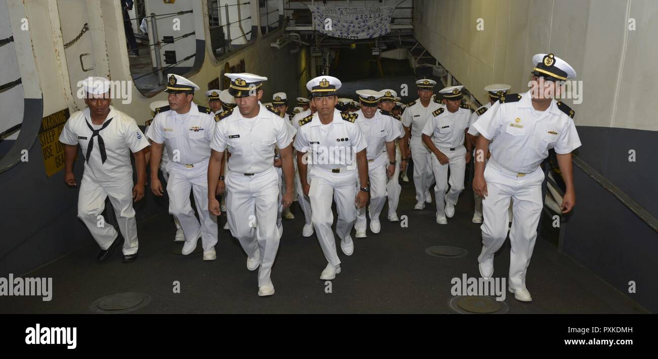 MAYPORT, Fla. (June 2, 2017) Sailors assigned to the Peruvian navy ...