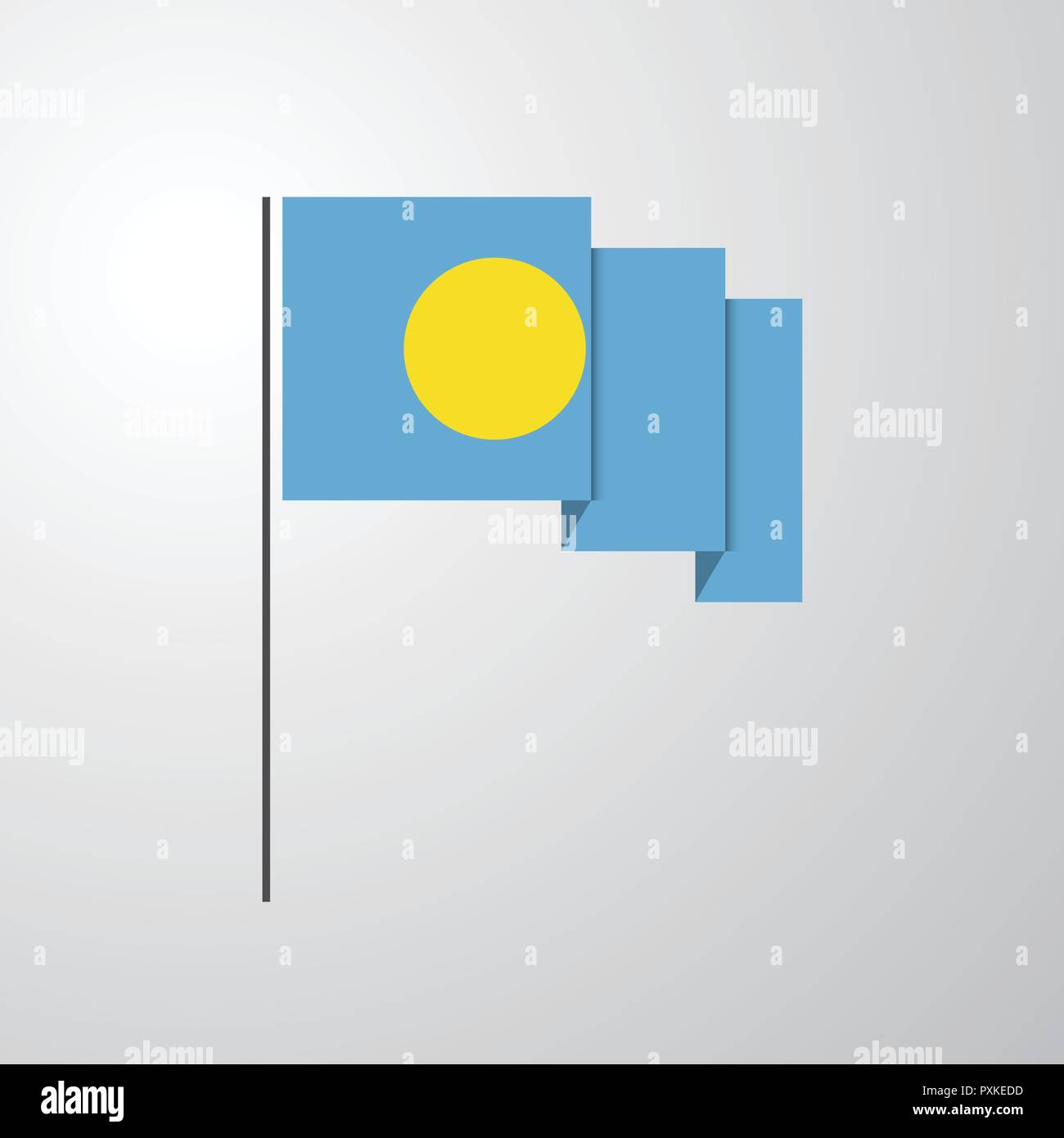 Palau waving Flag creative background Stock Vector Image & Art - Alamy