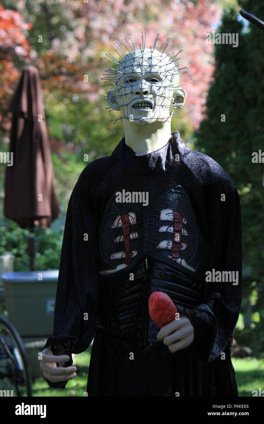 Super creepy Hellraiser fictional character as a Halloween decoration ...