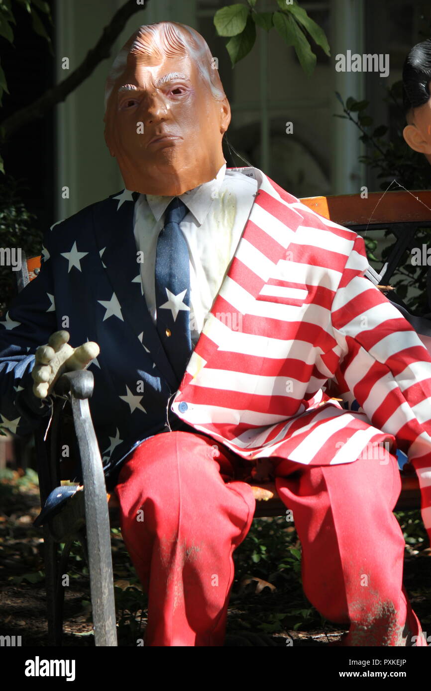 Unusual Halloween decorations showing a strong political interest while ...