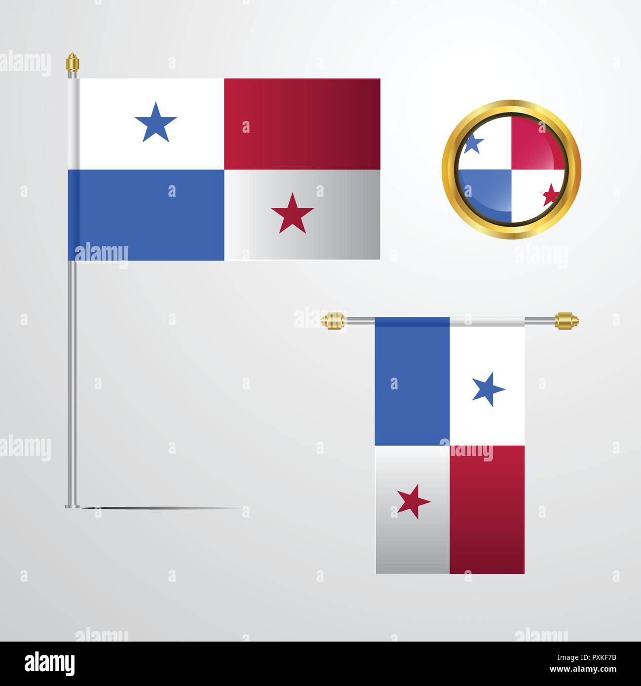 Wavy Panamanian Flag High Resolution Stock Photography and Images - Alamy