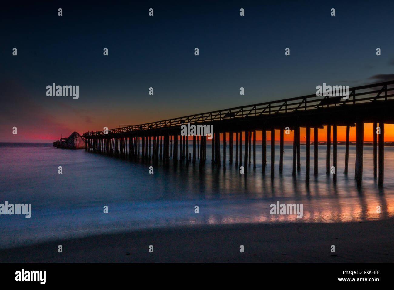 SS Palo Alto in Santa Cruz during sunset Stock Photo - Alamy
