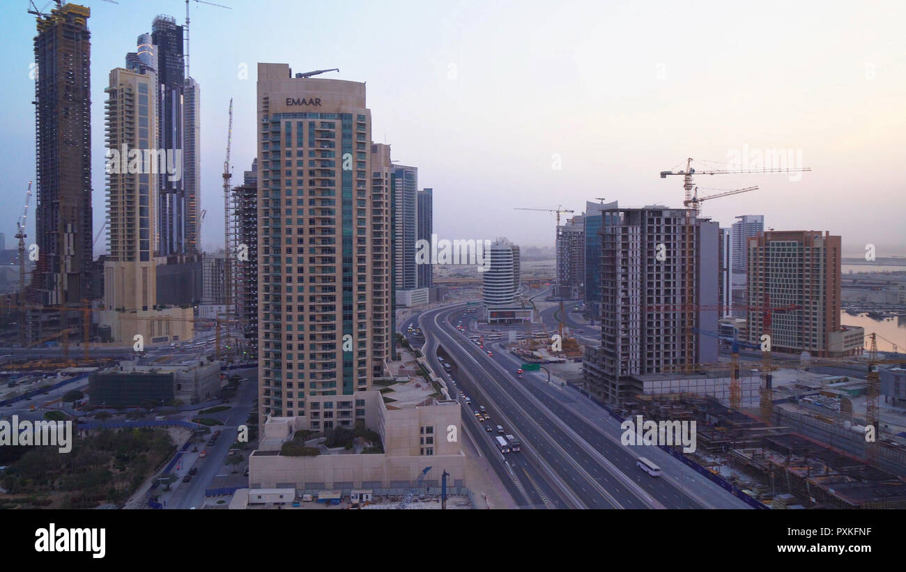 Modern skyscraper in Downtown Dubai at dawn Stock Photo - Alamy