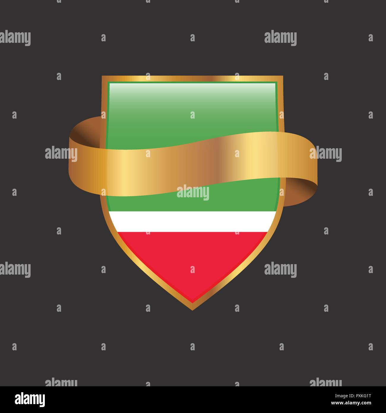 Flag of chechen republic Stock Vector Images - Alamy