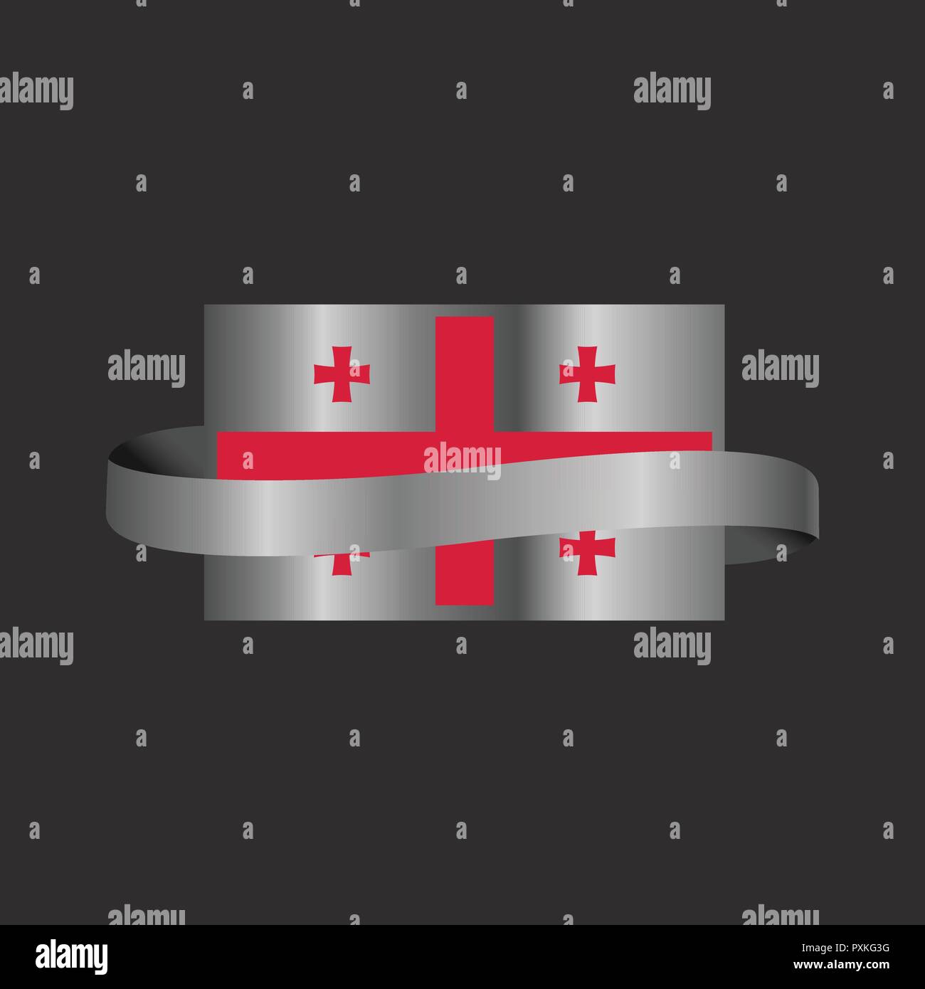Georgian ribbon Stock Vector Images - Alamy
