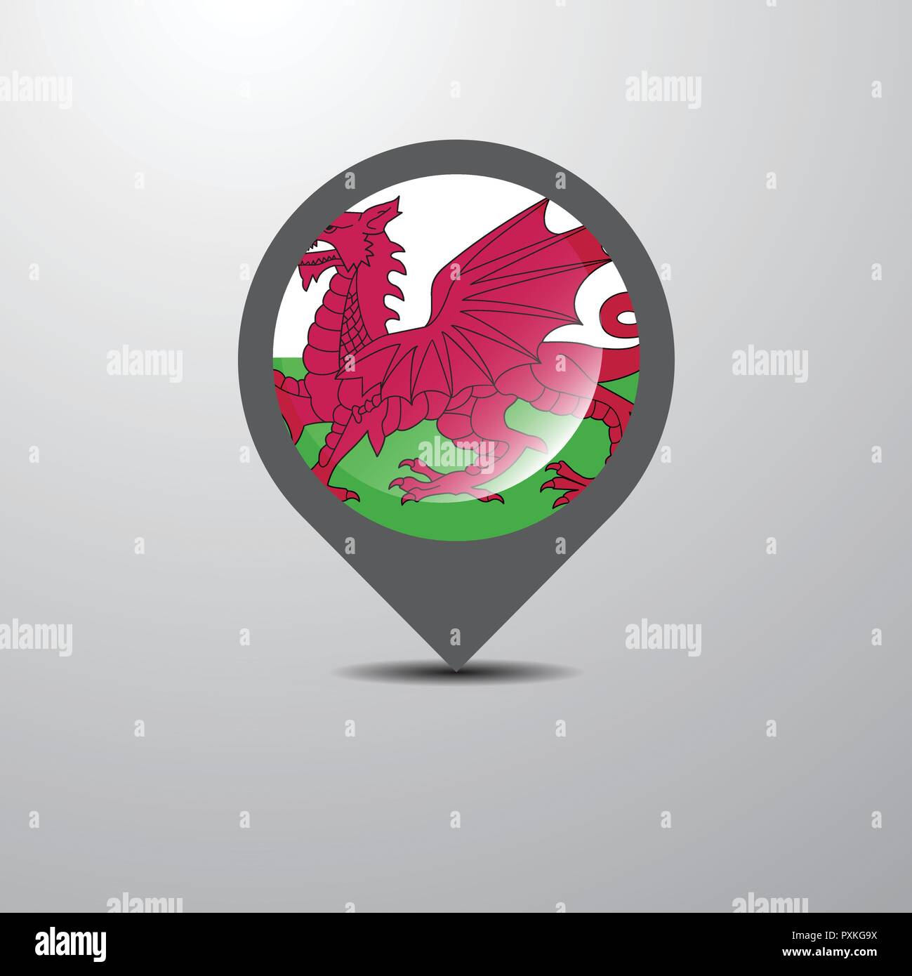 Map pin cardiff Stock Vector Images - Alamy