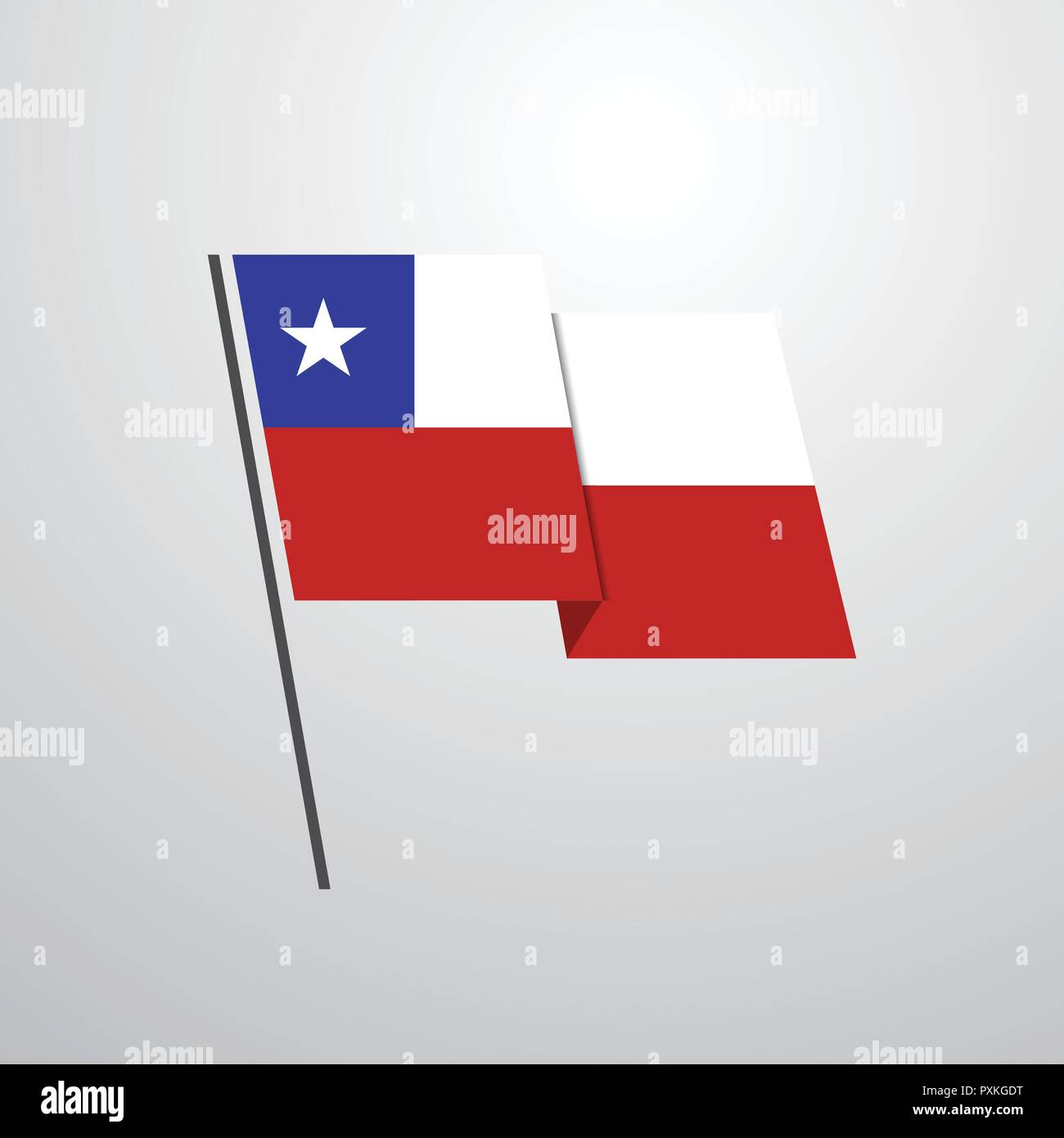 Wavy chilean flag hi-res stock photography and images - Alamy