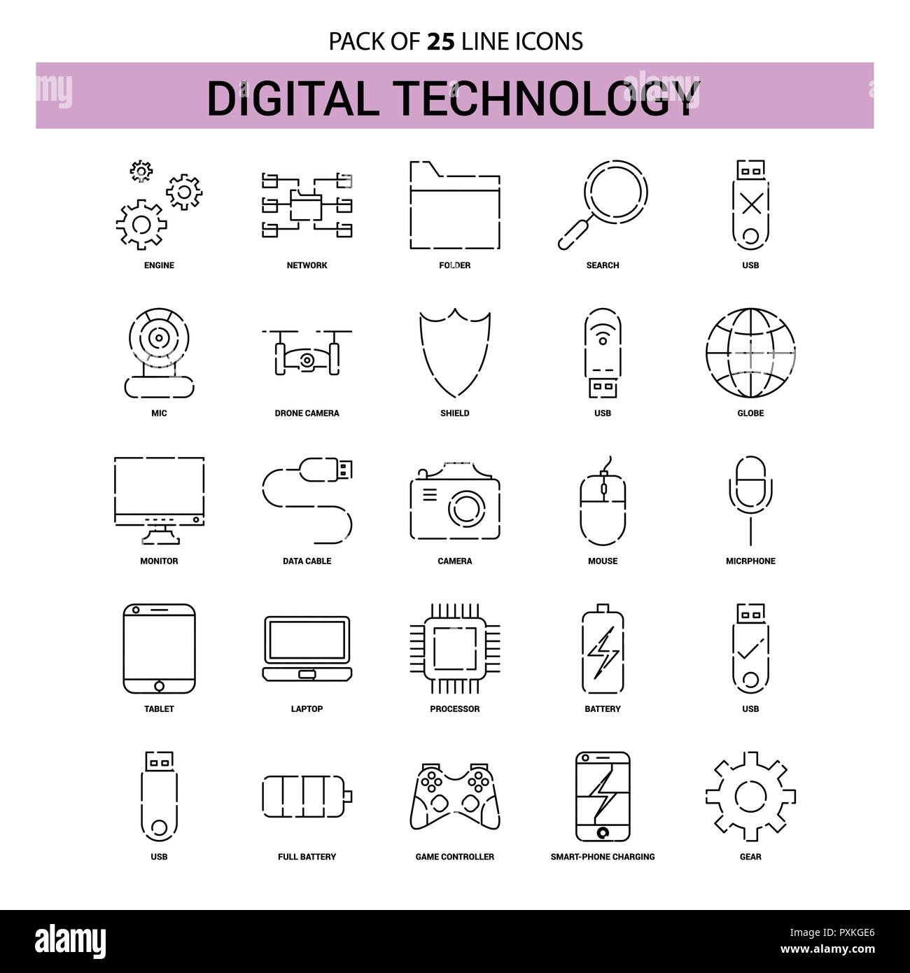 Dashed folder Stock Vector Images - Alamy