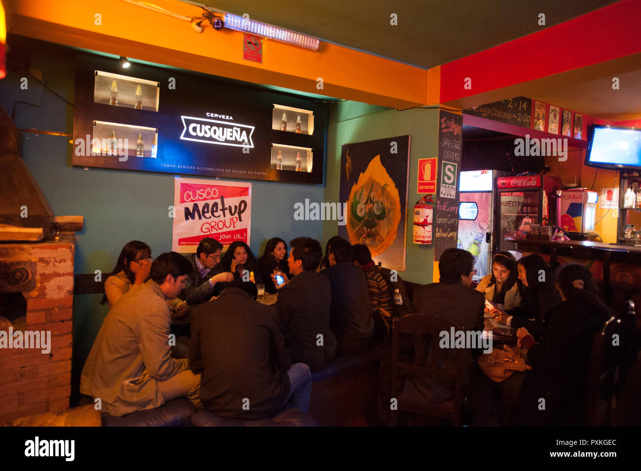 Inside the Indigo bar Stock Photo - Alamy
