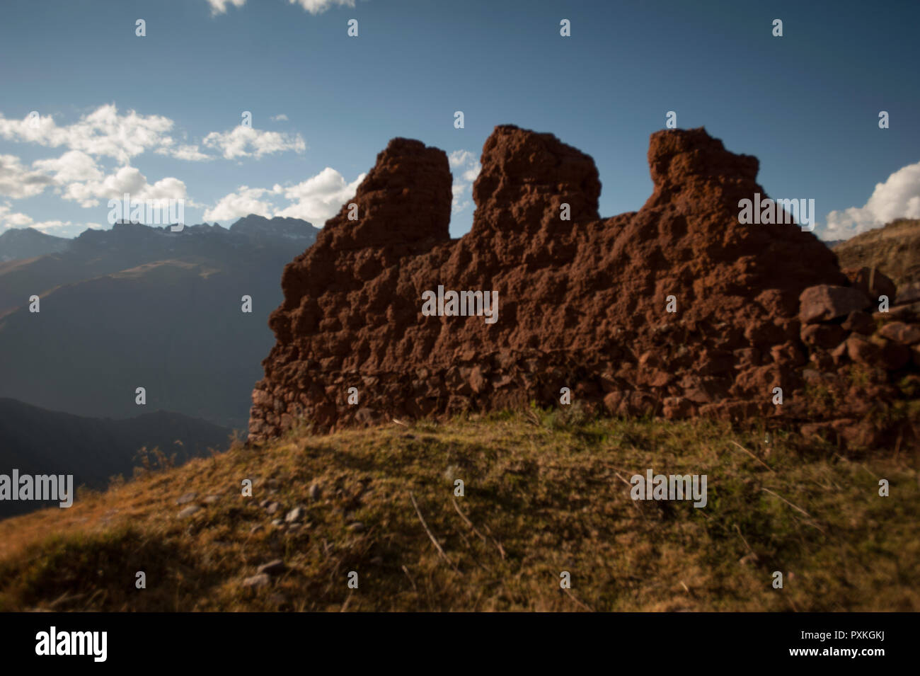 Arq site call Huchuy Qosqo Stock Photo - Alamy